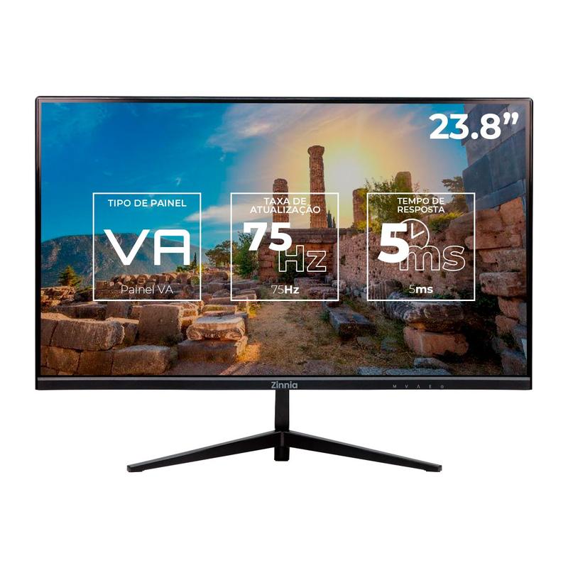 Monitor Zinnia Delfos DF24, 24 Pol VA, FHD, sRGB 90, 75Hz, VGA/HDMI ...