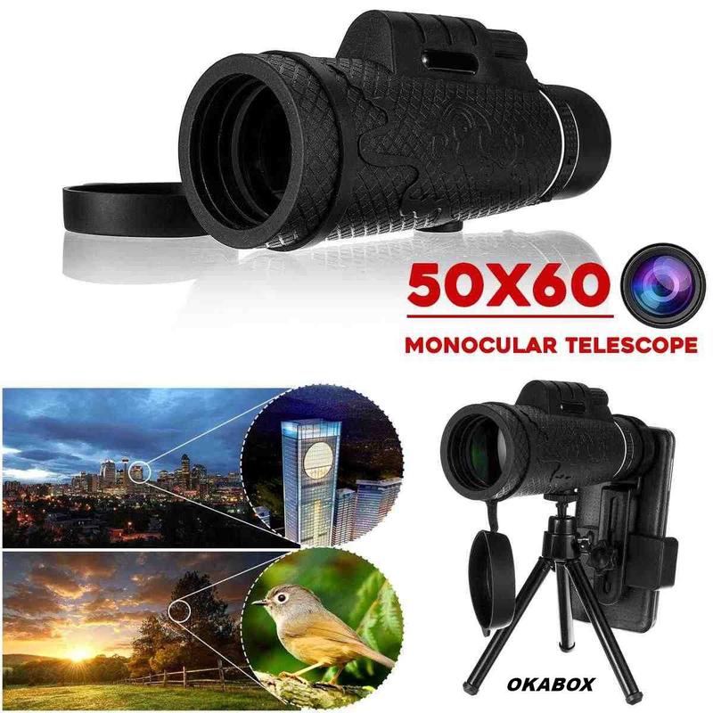 monóculo binóculos telescópio monocular suporte celular - 40X60 Luneta ...