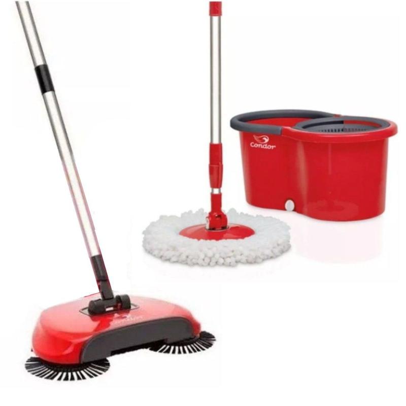 Mop Centrifuga 360 C/ Varredora de Piso Condor - Kit Condor - Mop e ...