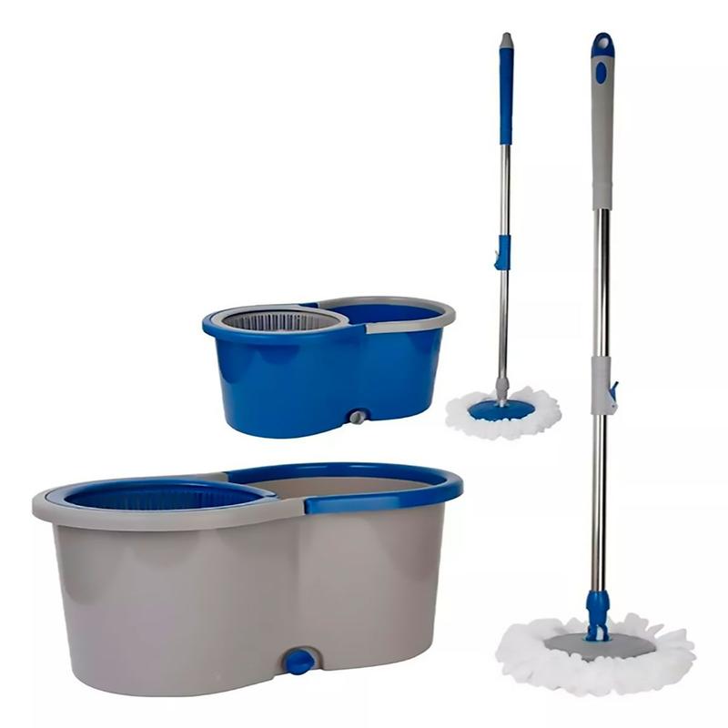 Mop De Limpeza Com Balde Profissional Doméstico 360 Graus Uso Geral ...