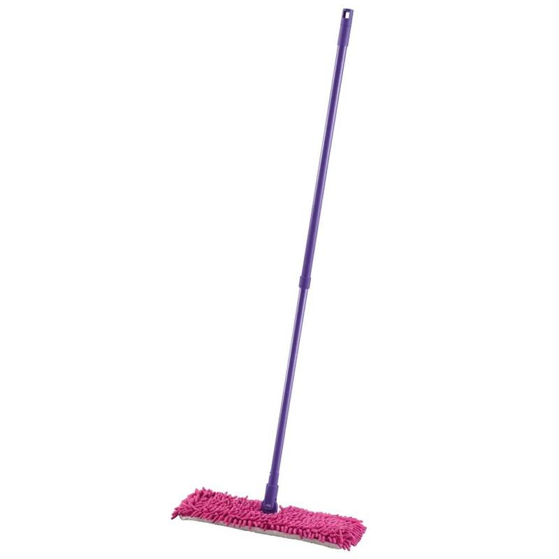 Mop Flat 2 em 1 Tira Pó e Lustra Pisos Com Cabo - Casa Mia - Mop ...