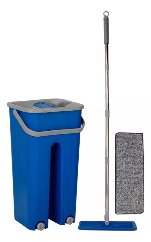 Mop Flat Balde Lava E Seca Com Refil Cabo Inox Original - Clean Tech - Mop - Magazine Luiza