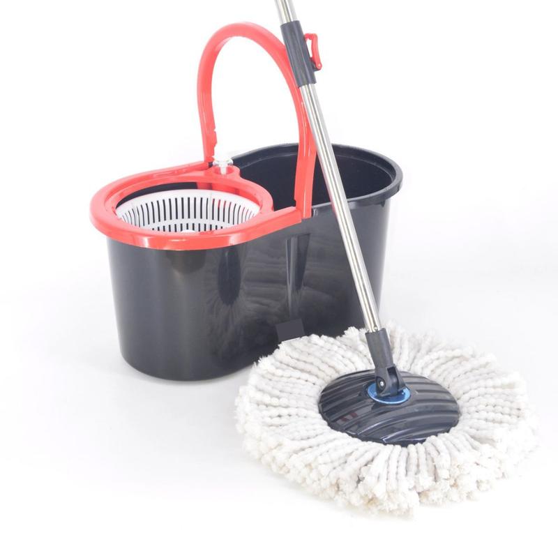 Mop Giratório Esfregão 8L Limpeza 360 C/ Balde Centrifugador - BELAKASA ...