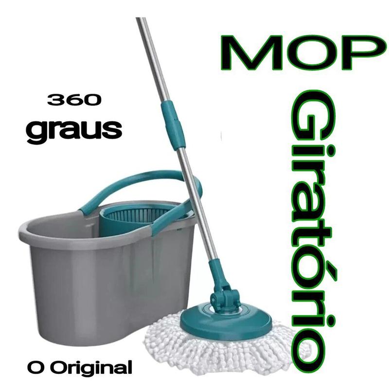mop limpeza vassoura Giratório casa cozinha banheiro sala área 8 Litros ...