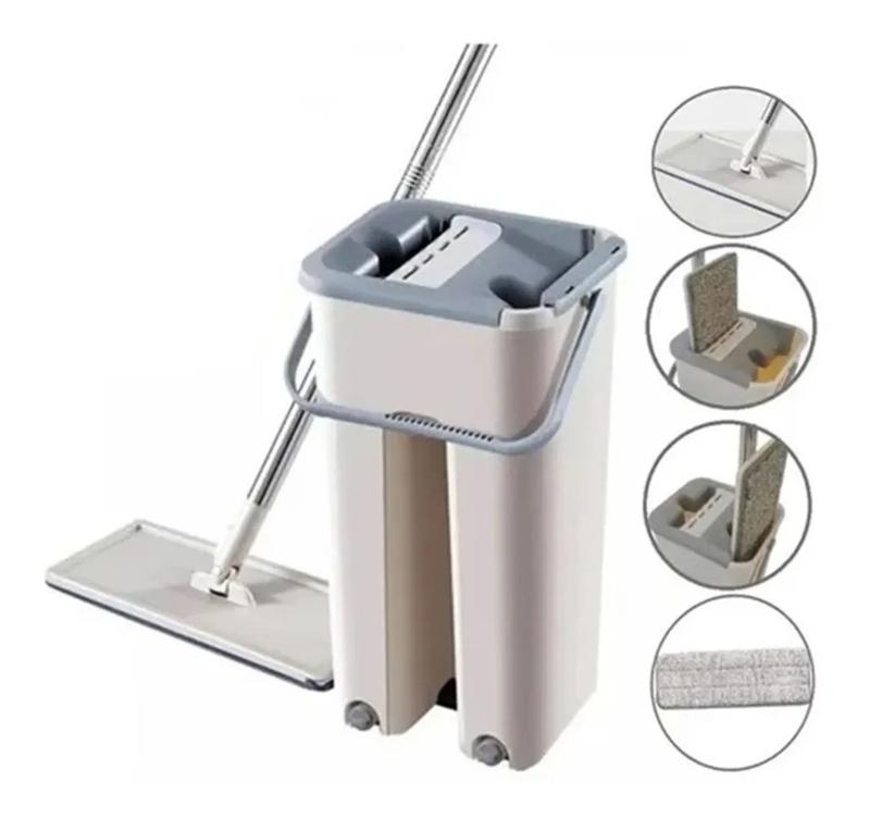 Mop Multiuso BEGE Duplo Lava E Seca Compacto Flap mop menino menina ...