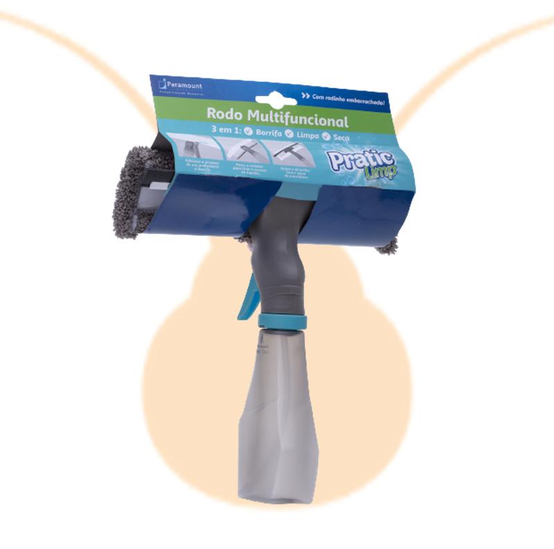 Mop Rodo C/ Refil De Microfibra Limpa Vidros Sacadas Janelas - Noviça ...