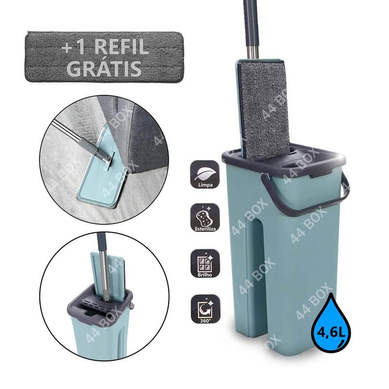 Mop Rodo Lava E Seca Vassoura Rodo Chão Profissional - 123 - Mop ...