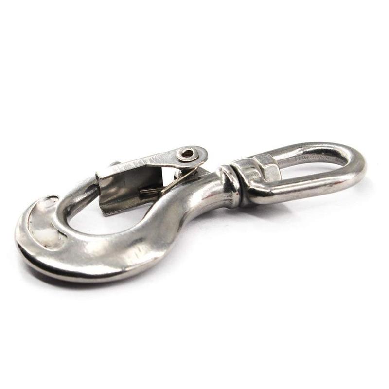 Mosquetão Gancho Com Destorcedor Inox 6MM - NautParts - Mosquetão ...