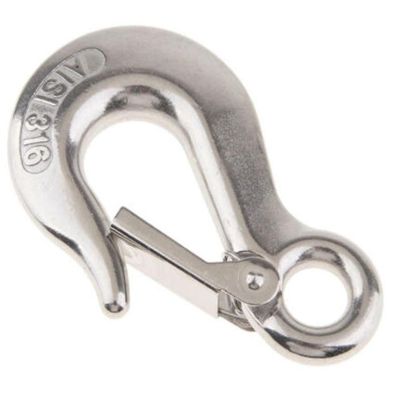 Mosquetão Inox Gancho Com Trava Reforçado 6Mm - NautParts - Mosquetão ...