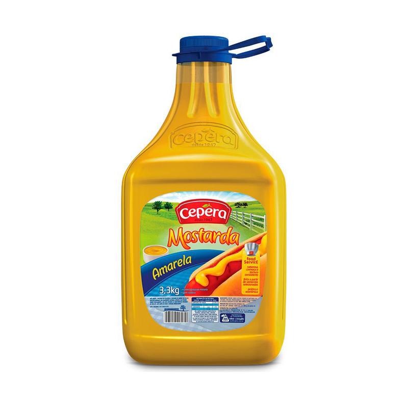Mostarda Cepêra Amarela Food Service Textura Encorpada 3,3kg - Cepera ...