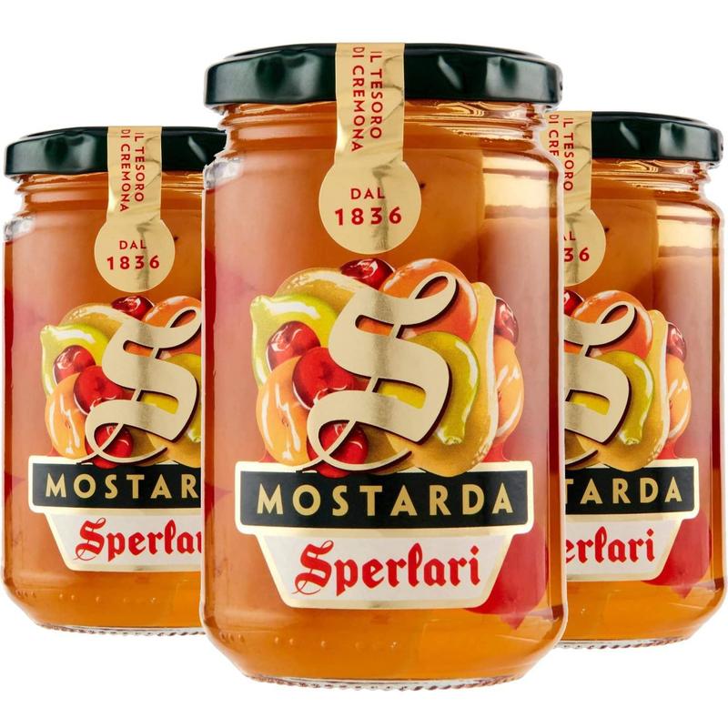 Mostarda Di Cremona Sperlari 380G (3 Vidros) - Mostarda - Magazine Luiza