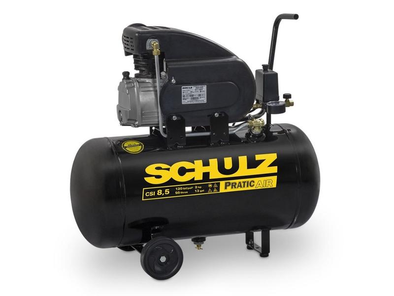 Motocompressor De Ar Pratic Air CSI 8,5/50 8,5 Pés 2HP 50 Litros C ...