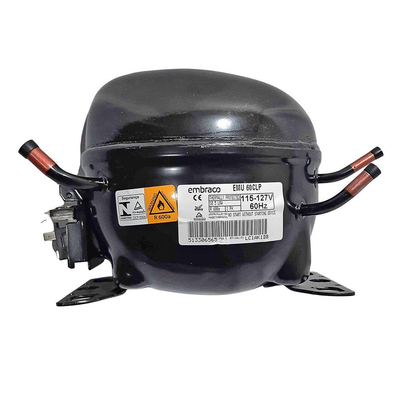 Motor Compressor Embraco 1/6HP 127v R600 EMU60CLP - Compressor de Ar ...