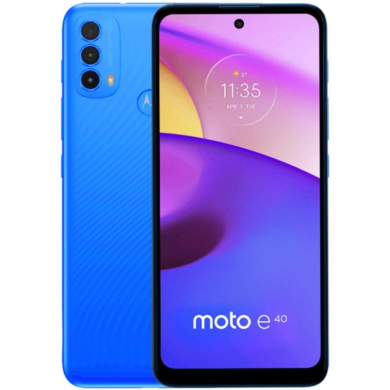 Motorola Moto E40 XT2159-1 Dual SIM de 64GB / 4GB RAM de 6.5" 48 + 2 + 2MP / 8MP - Azul Digital ...