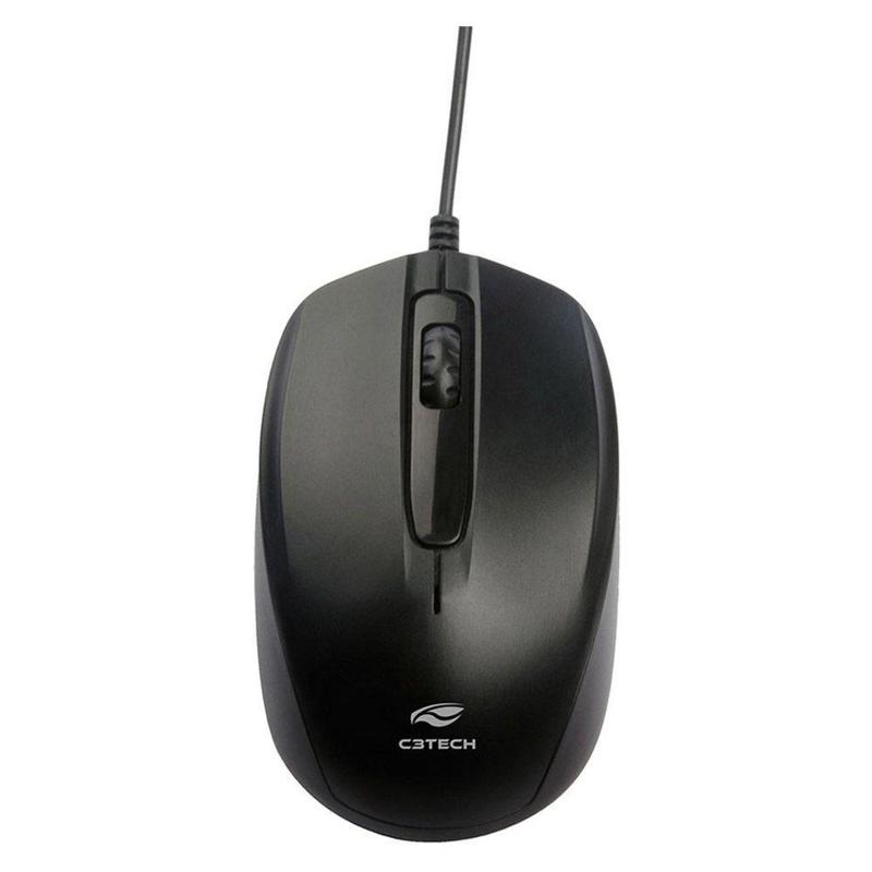 Mouse C3 Tech USB Preto - MS-30BK - C3TECH - Mouse - Magazine Luiza