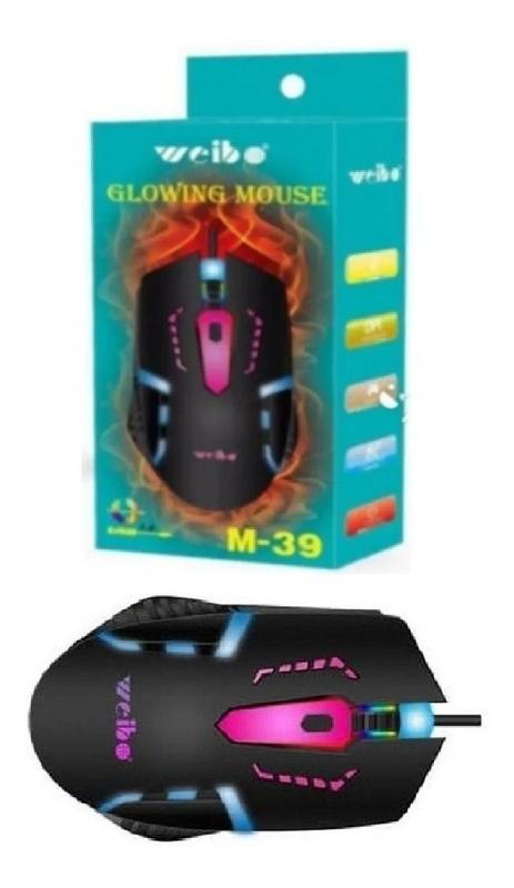 Mouse Com Fio Gamer Rgb Luzes Semi Profissional Jogador Nf - Weibo ...