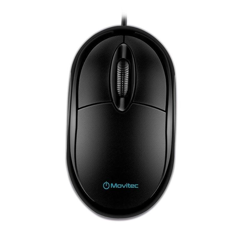 Mouse com Fio Movitec Óptico OMFC-01 USB 2.4 Ghz 1000Dpi Preto - Mouse ...