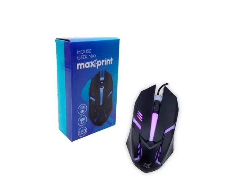 Mouse Com Fio Usb 2.0 Geek Maxprint 1000dpi - Mouse - Magazine Luiza