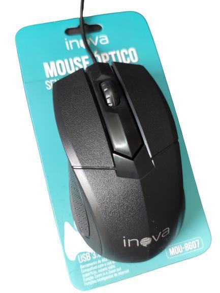 Mouse Com Fio USB Notebook Computador PC Alta Tecnologia Óptica - INOVA ...
