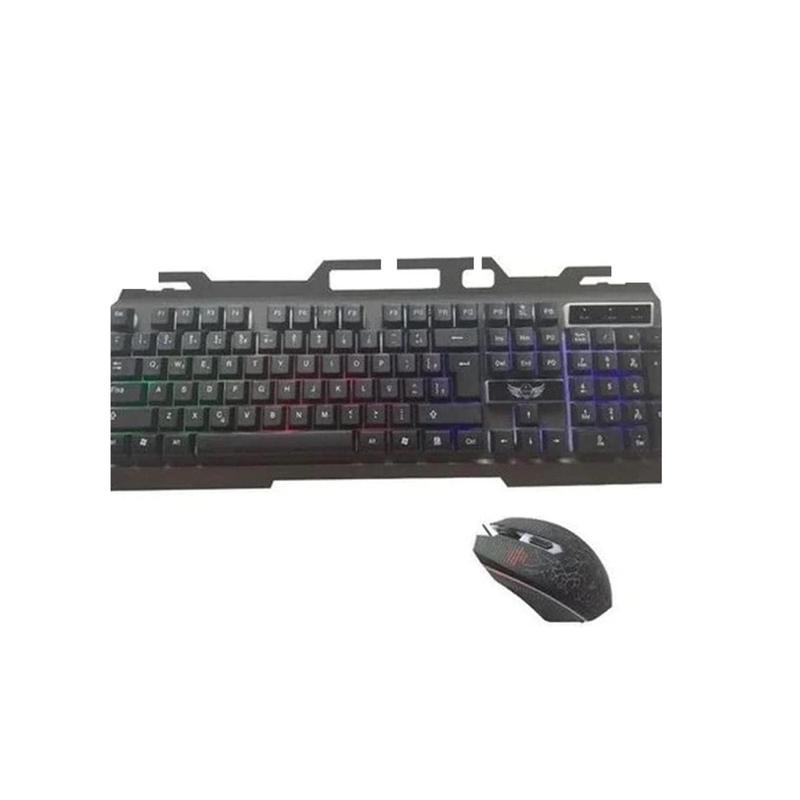 Mouse e Teclado Gamer Retroiluminado USB LED AJ008 - Kit Gamer ...