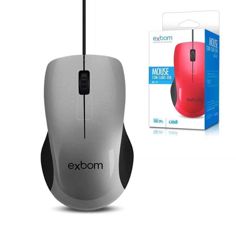 Mouse exbom ms-47 prata - ITEM PAI - Mouse - Magazine Luiza