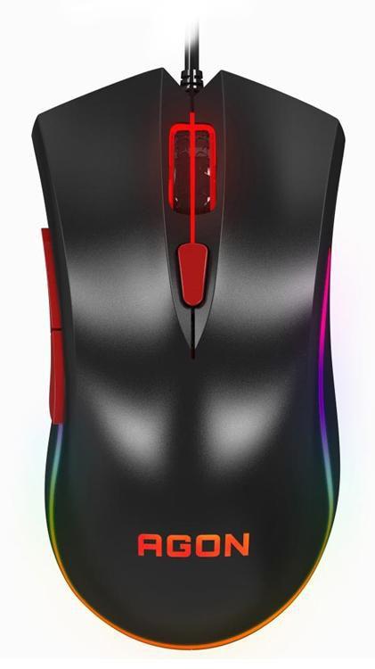 Mouse Gamer AOC Agon - 4000dpi - 6 Botões Porgramáveis - RGB - Avago ...