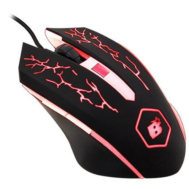Mouse Gamer Bright Light, LED, 2400 DPI, Óptico, 6 Botões, Preto - 0447 ...