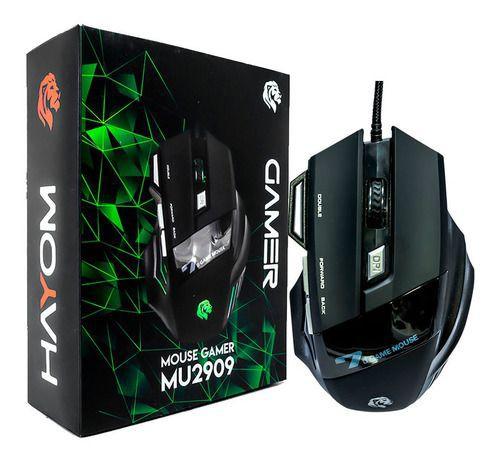 Mouse Gamer Com Fio 7 Botoes 2400dpi Led Rgb Hayom MU2909 - Mouse Gamer - Magazine Luiza