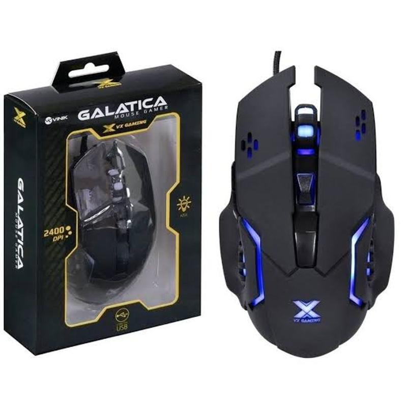Mouse gamer com led azul vc gaming galatica USB sensor óptico - Vinik ...