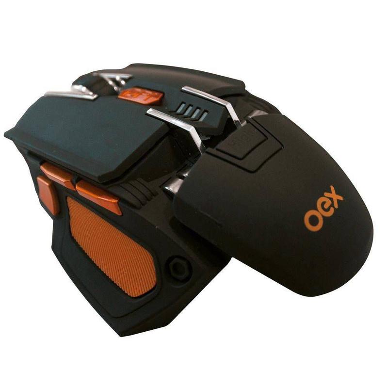 Mouse Gamer Cyber 5200dpi 7 Botões Macro Ajuste De Peso Ms306 Oex ...