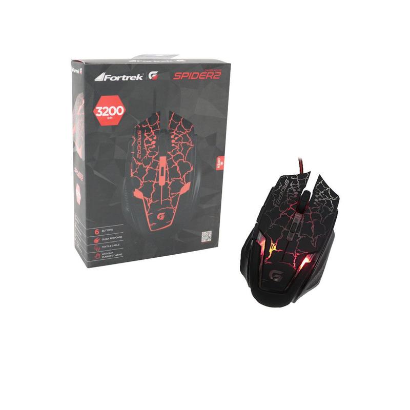 Mouse Gamer Fortrek Gamer Spider 2 OM-705 Preto 3200dpi - Mouse Gamer ...