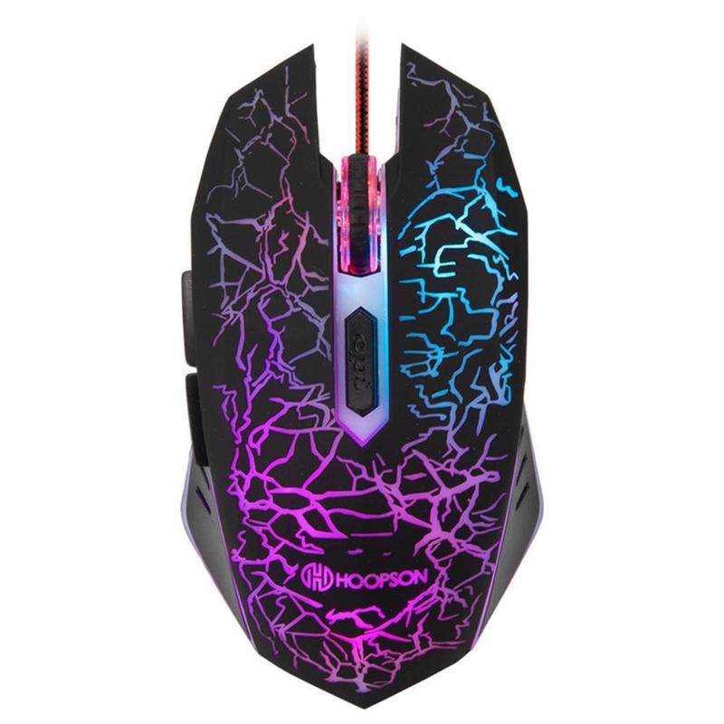 Mouse Gamer Hoopson Predador, RGB, 2400DPI, 6 Botões, Preto - GT 1000 - Mouse Gamer - Magazine Luiza