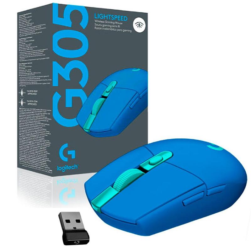 Mouse Gamer Sem Fio Logitech G305 Lightspeed Hero Azul - Mouse ...