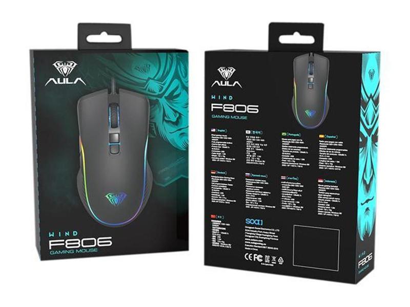 Mouse Gaming Aula - Wind F806 Gaming 2400 Dpi - Mouse - Magazine Luiza