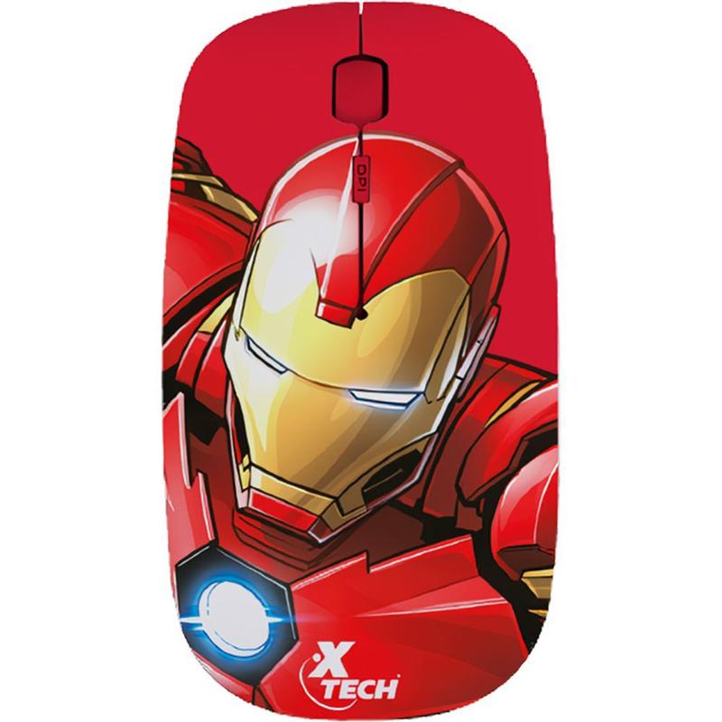 Mouse Inalambrico Xtech XTM-M340IM Iron Man - Rojo - X-Tech - Mouse ...