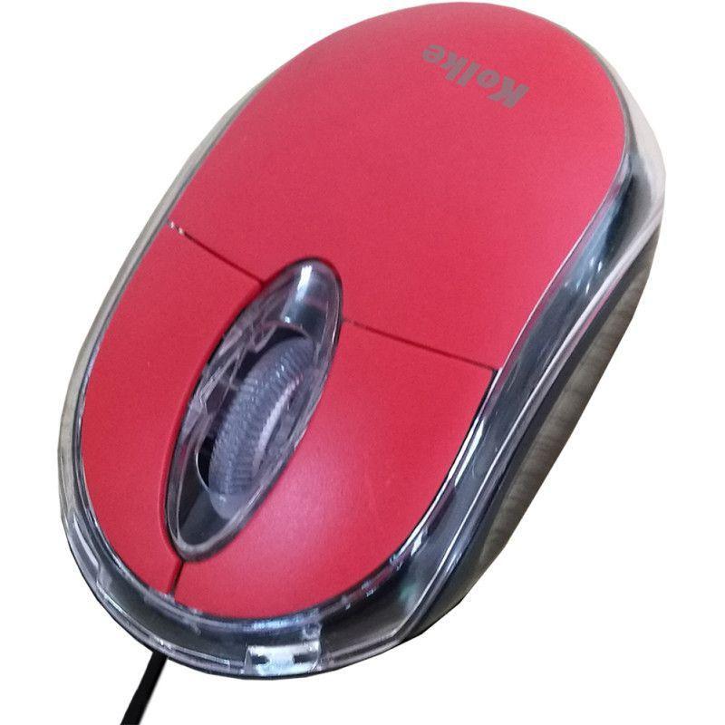 Mouse Kolke KEM-340 USB com Fio - Vermelho - Mouse com Fio - Magazine Luiza
