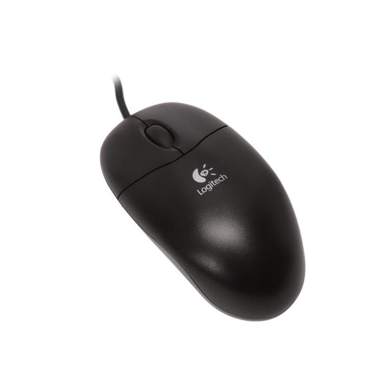 Mouse Logitech PS2 Com Fio Black - Mouse com Fio - Magazine Luiza