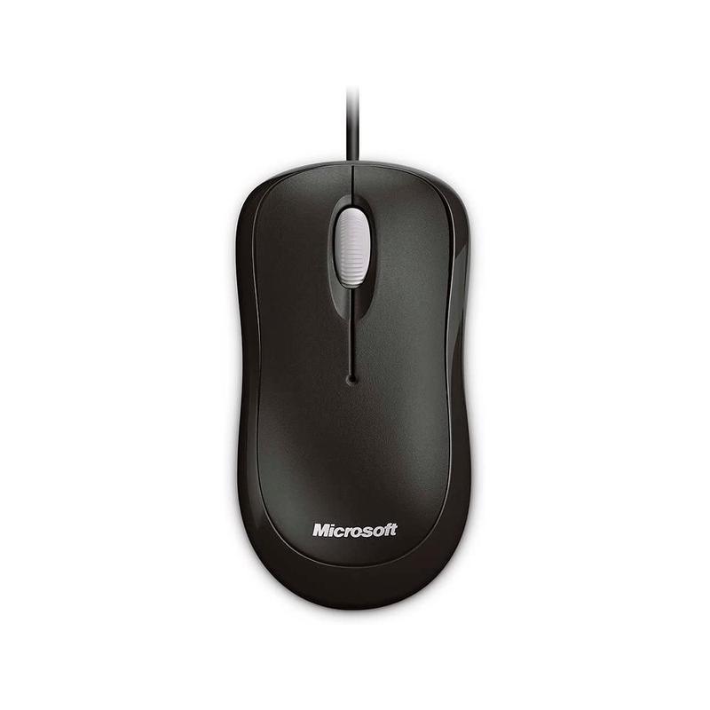 Mouse Microsoft Basic Optical Ergonômico Usb Preto - Mouse - Magazine Luiza