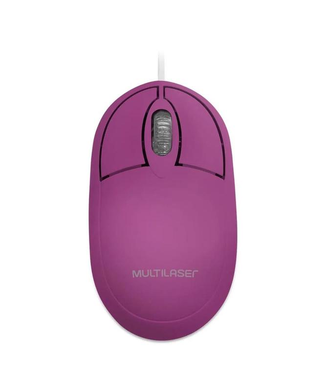 Mouse Multilaser Classic Box Óptico Full USB Rosa MO304 - Mouse ...