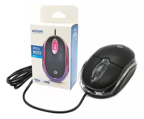 Mouse Óptico Convencional Usb Plug & Play Simples - Exbom - Mouse ...