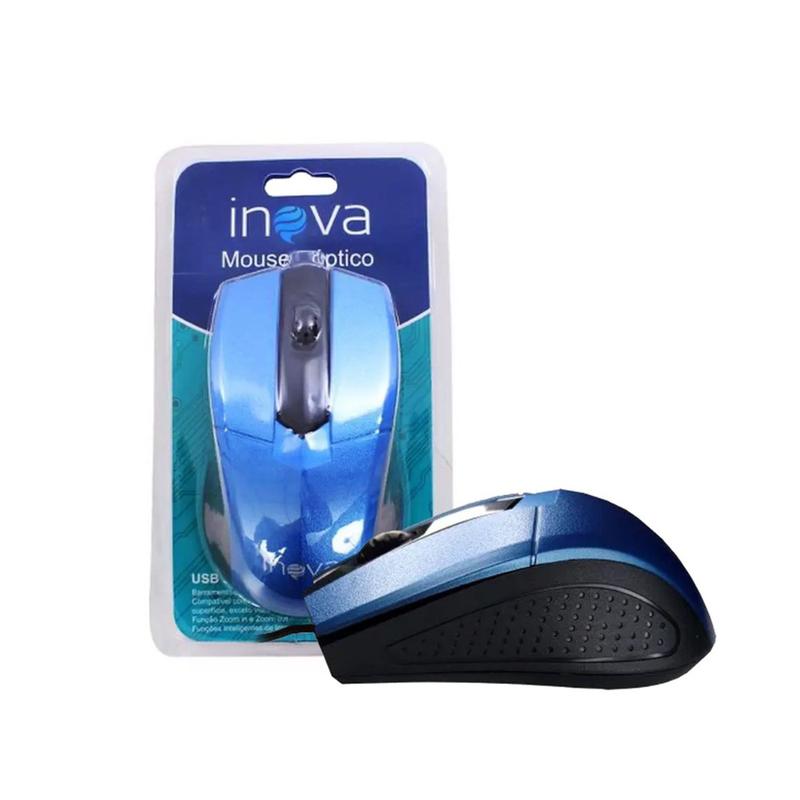 Mouse Óptico Inova Original Design Moderno 800dpi 100mah - Mouse ...