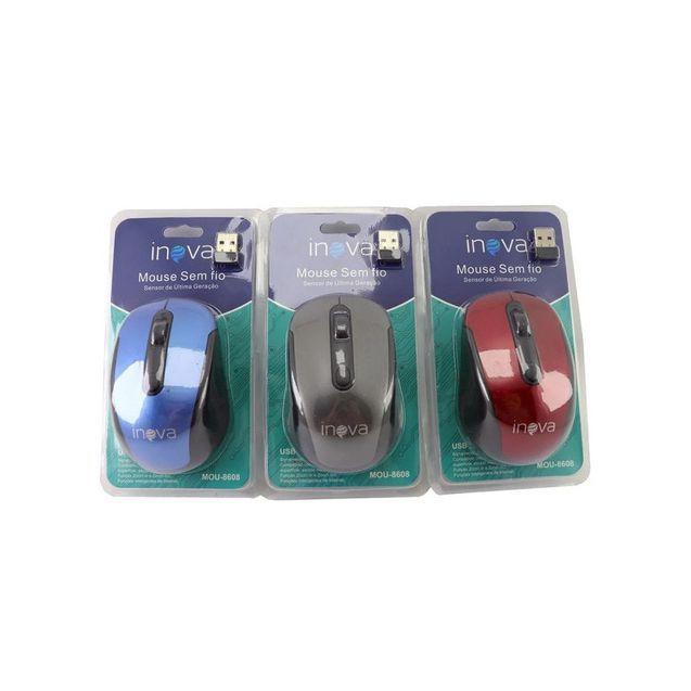 Mouse Óptico Sem Fio Inova - Mouse - Magazine Luiza