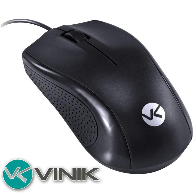 Mouse Óptico USB Original Ergonômico 1000 DPI Preto - Vinik CM100 ...