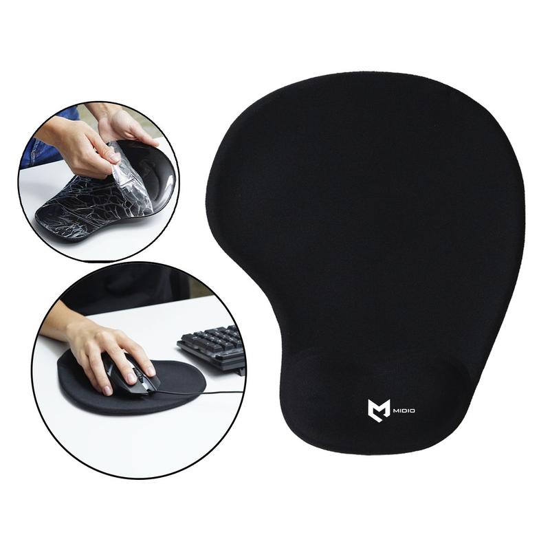 Mouse Pad Com Apoio De Gel Para Pulso Confortável Antiderrapante ...