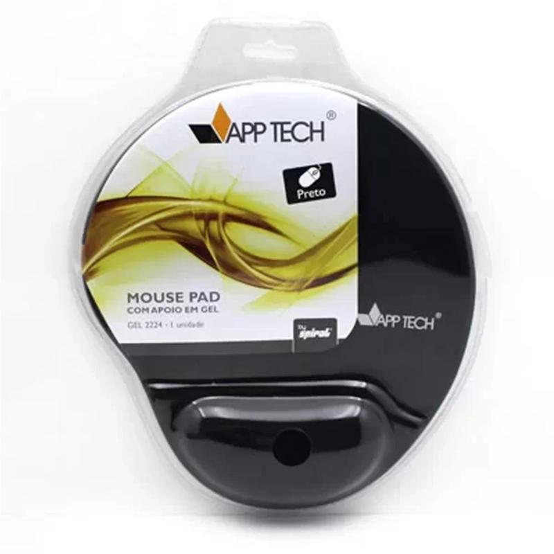 Mouse Pad Com Apoio De Punho Em Gel App Tech cor preto - App-tech ...