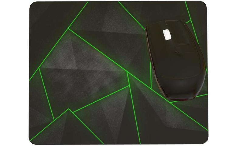 Mouse Pad Desenho Abstrato Preto E Verde Modelo 2 - Central ...
