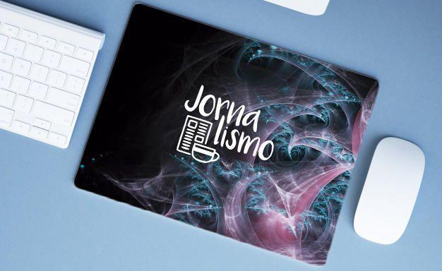 Mouse Pad Emborrachado Personalizado Grande Jornalismo - Criative Gifts ...