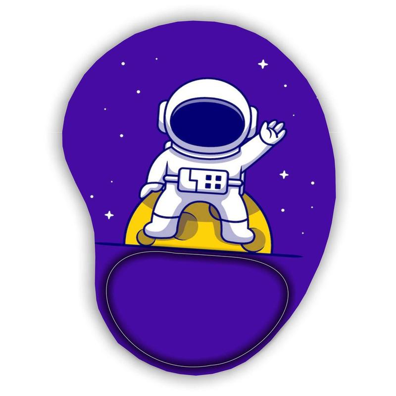 Mouse Pad Ergonomico Gota Lua Astronauta Bandeira - JDM Design - Mouse ...