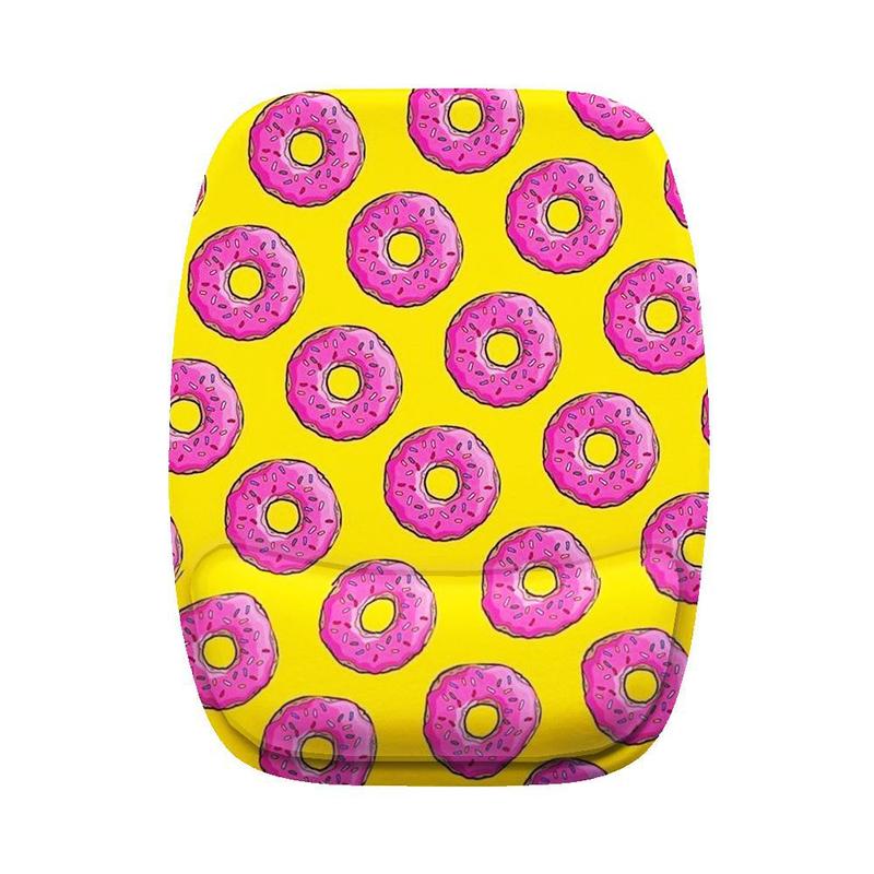 Mouse Pad Ergonomico Rosquinhas Fundo Amarelo - Personalize do seu ...