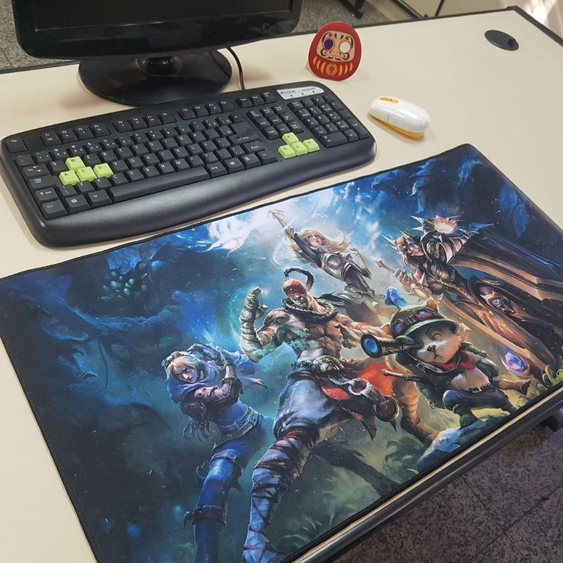 Mouse Pad Gamer Extra Grande Gigante Jogos Borda Costurada - EXBOM ...